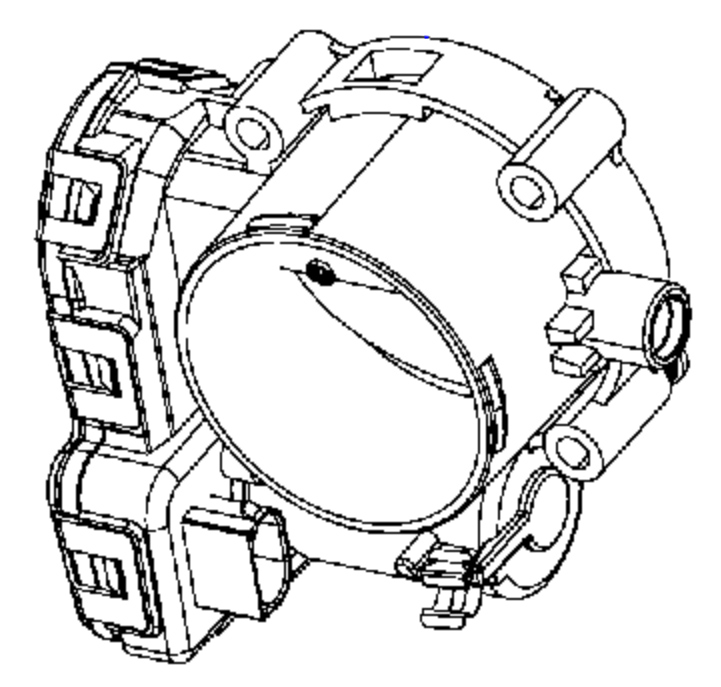 2008 - 2010 Dodge Viper Throttle Body - 53032837AB - Viper Parts Rack ...