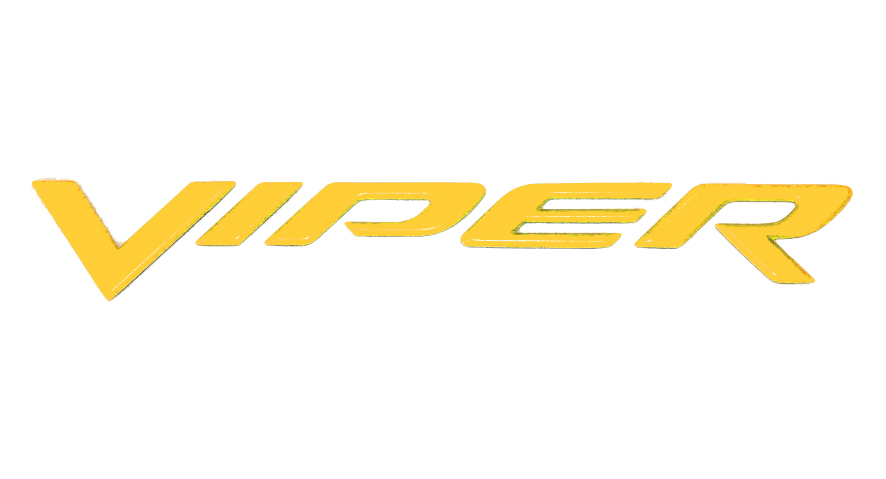 000; 2005 - 2006 Dodge Viper SRT10 Rear VIPER Decal in YELLOW ...